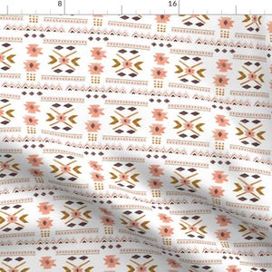 Watercolor Tribal Aztec Fabric Aztec in Pink by Shopcabin Watercolor ...