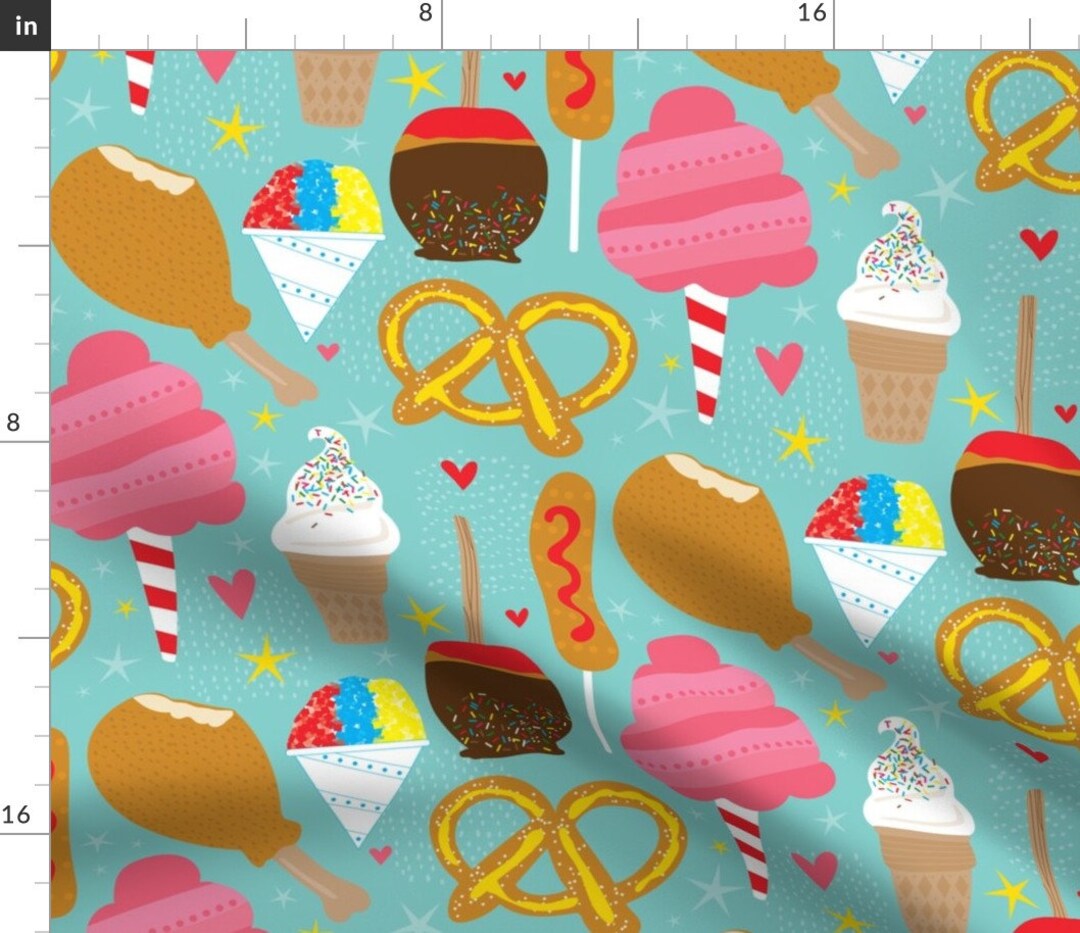 State Fair Fabric Fun Fair Food by Designs by Lisa K - Etsy