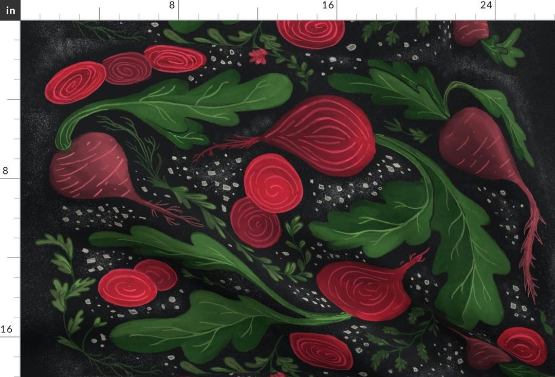 Beets Fabric - Turnip the Beet by Thestorysmith - Beet Vegetables ...