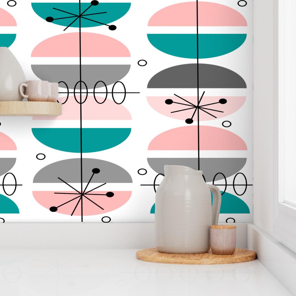 Atomic Wallpaper - Mid-century Modern by Hot4tees Bg@yahoo Com - Atomic ...