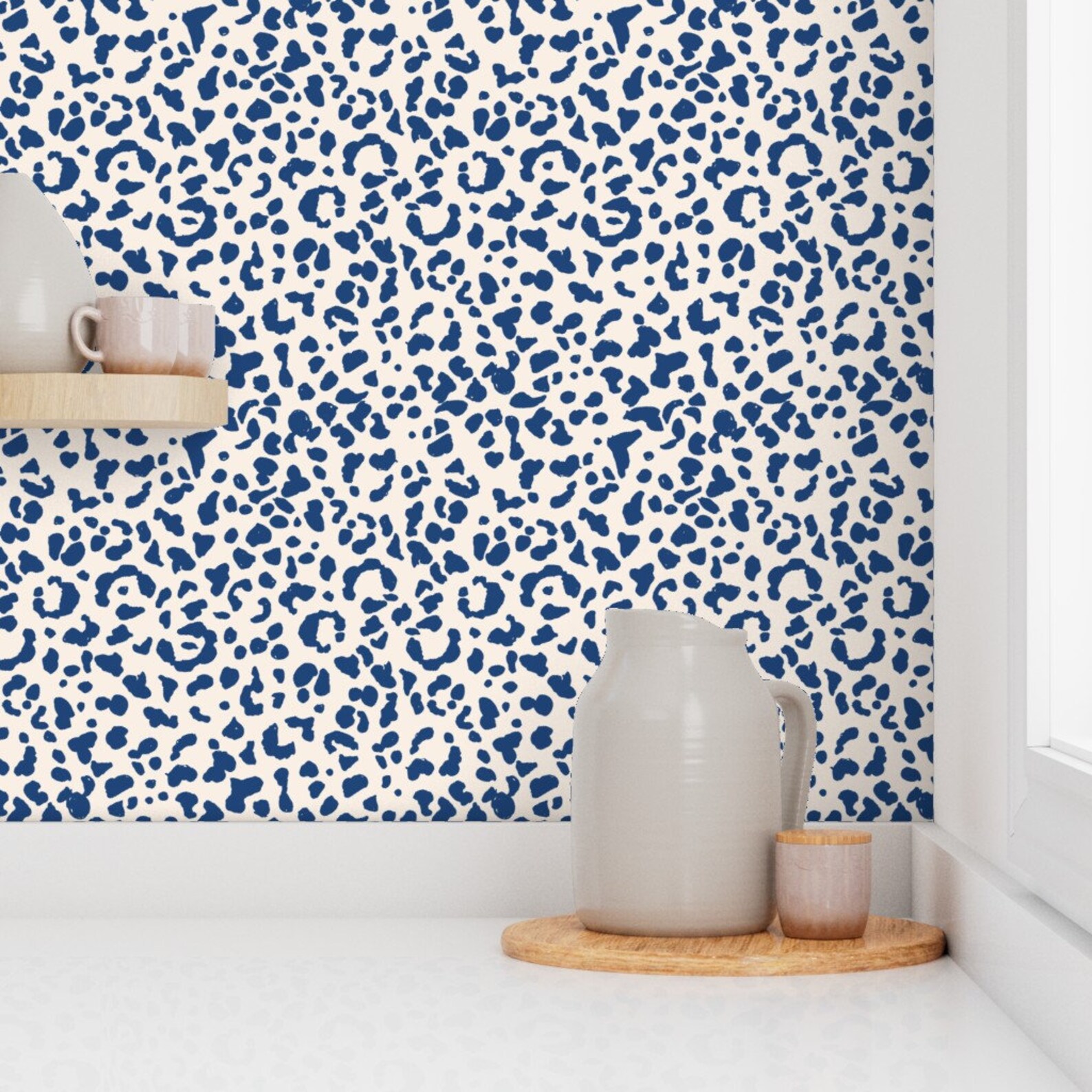 Leopard Print Wallpaper Leopard Pattern by Exotic Vector - Etsy