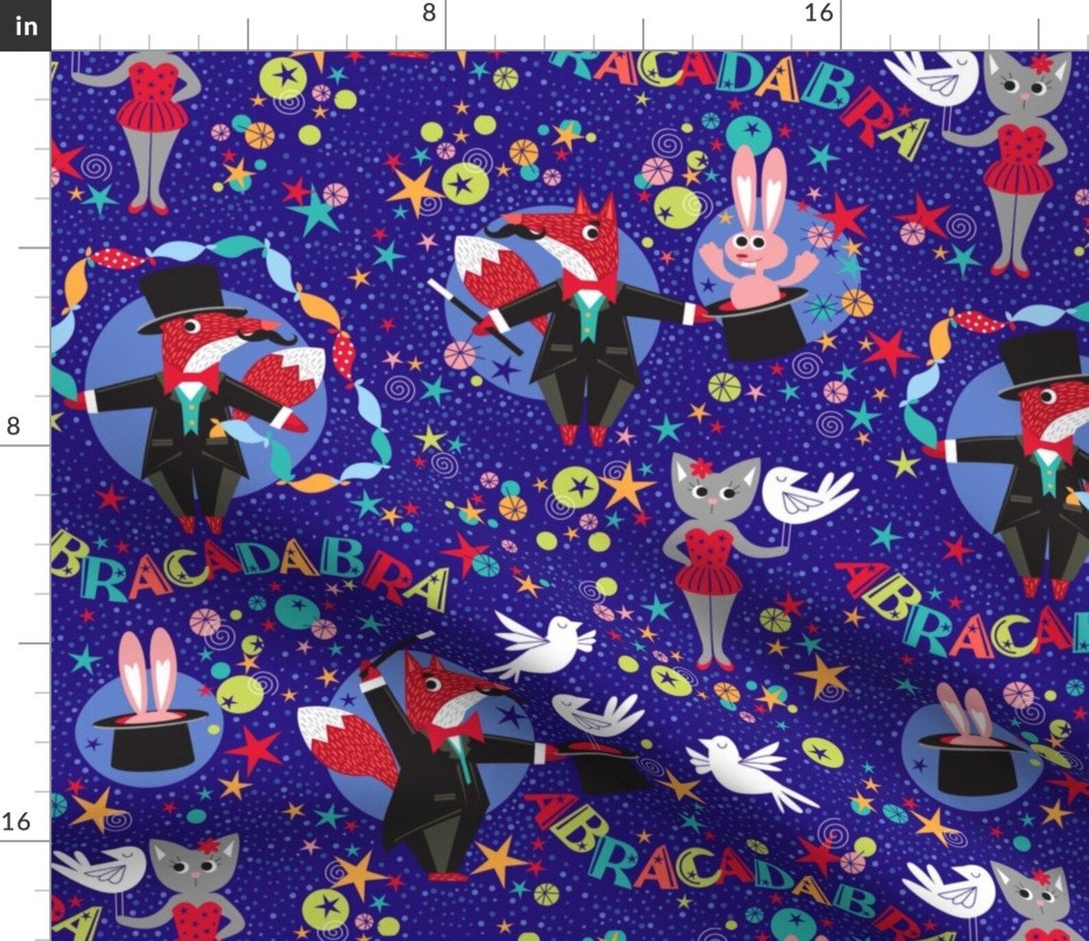 Magic Fabric Abracadabra by Cjldesigns Magic Magician - Etsy
