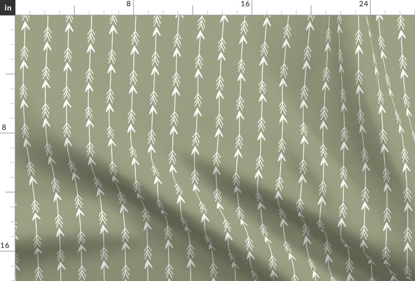 Artichoke Arrows Fabric - Arrow Rows // Artichoke Green Nursery Arrow ...