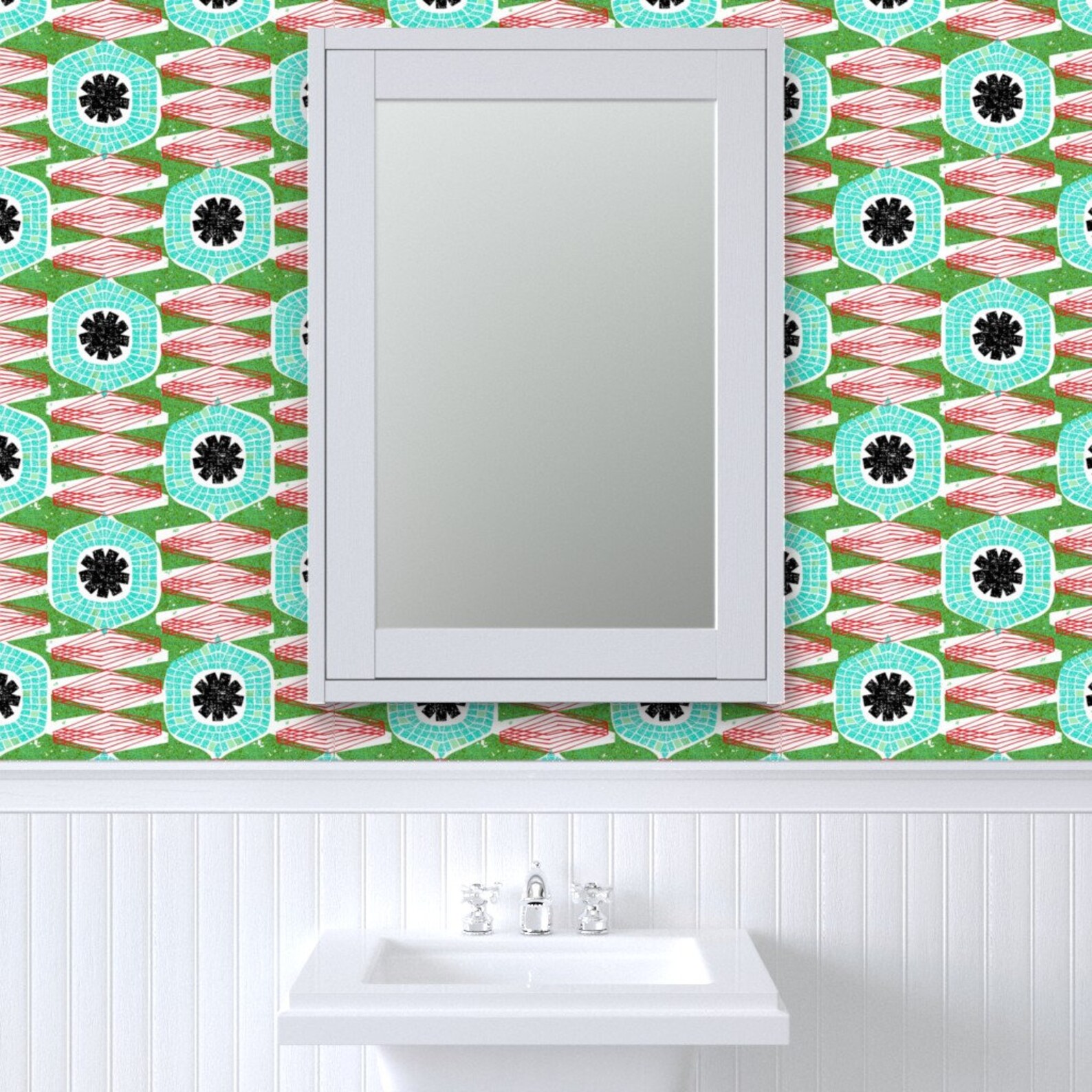 African Mosaic Wallpaper African Mosaic by Ottomanbrim - Etsy