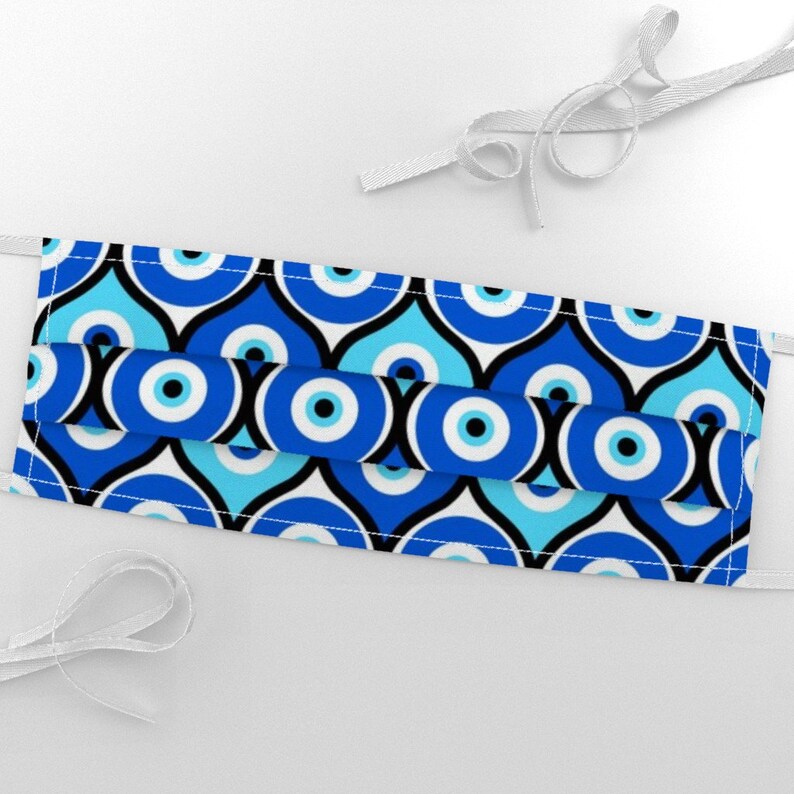 Evil Eye Fabric Evil Eye by Thirdhalfstudios Mystical - Etsy