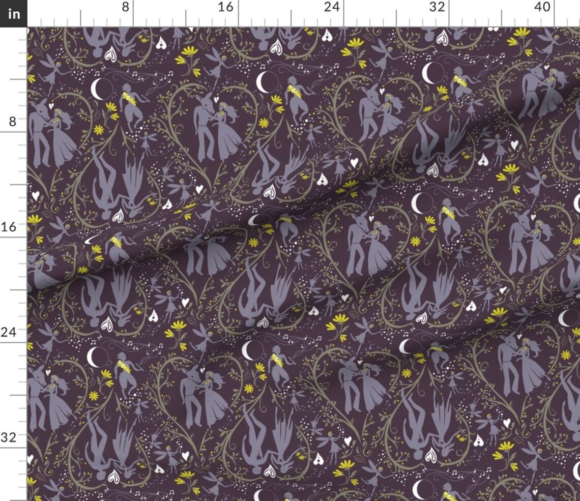 Fairy Tale Fabric Midsummer Magical Love By Robinpickens | Etsy