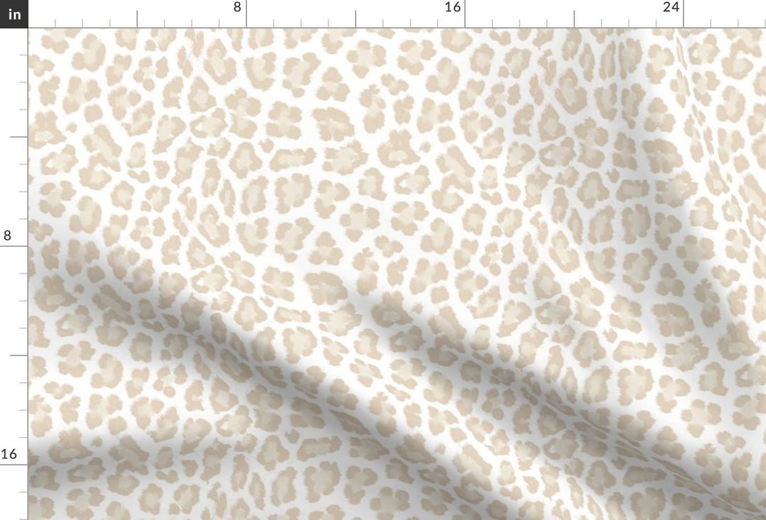 Modern Animal Print Fabric - Beige Cheetah by Eti_enne - Neutral ...
