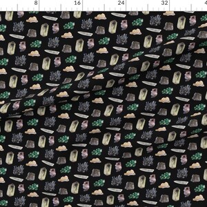 Raw Gem Fabric Raw Gemstones by Ultrapacifist Raw Crystals Cotton ...