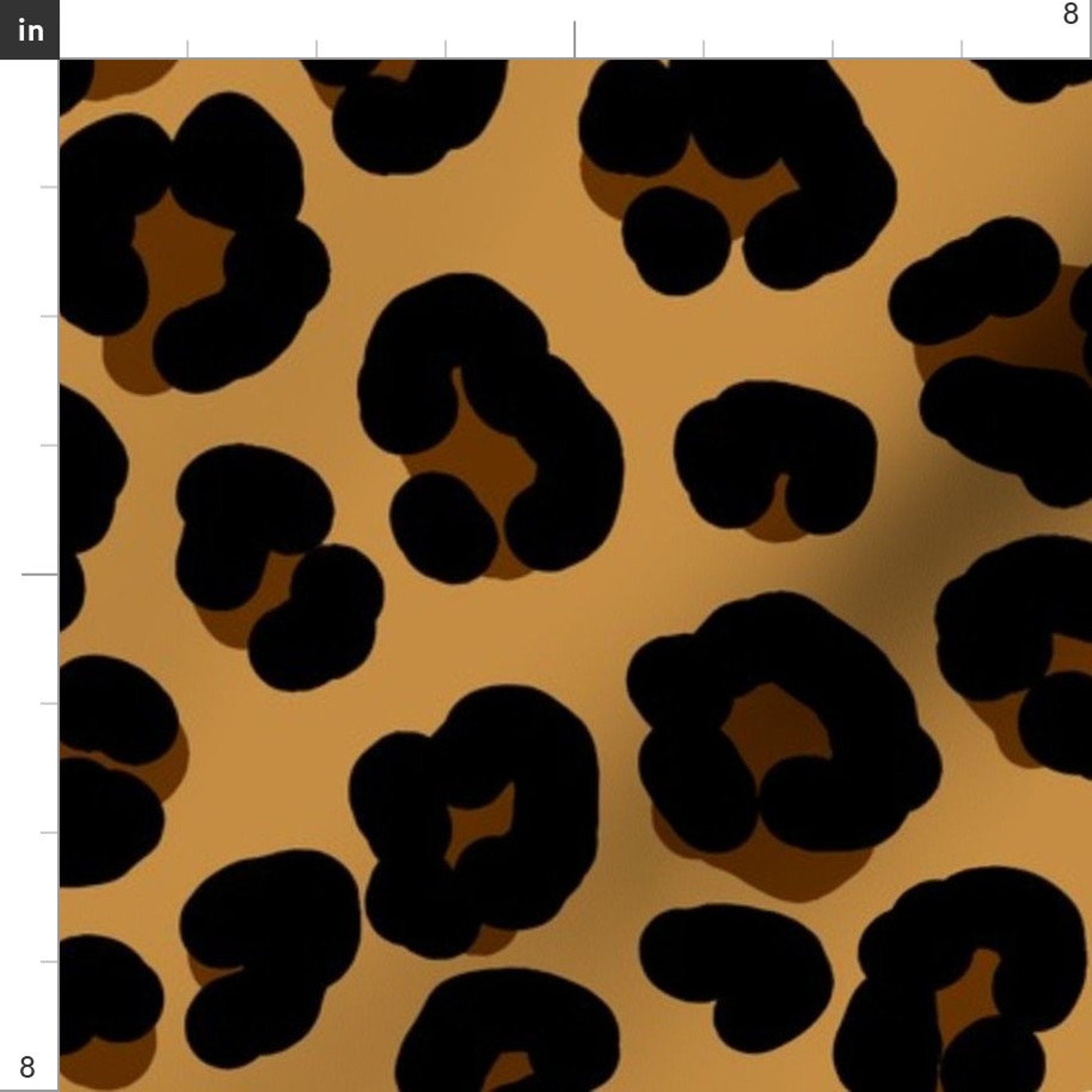 Brown Cheetah Animal Pattern Fabric Leopard by Sveta Aho - Etsy