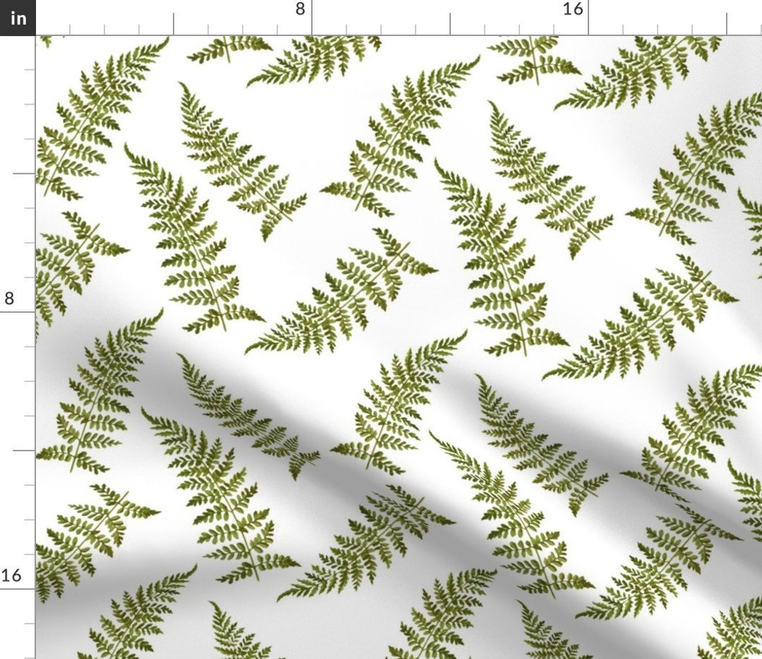 Ferns Fabric Vintage Ferns by Redbriarstudio Ferns Cotton - Etsy
