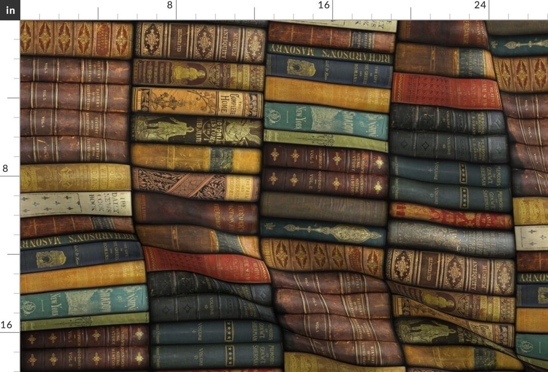 Book Fabric Monsieur Fancypantaloons' Instant Library Small by ...
