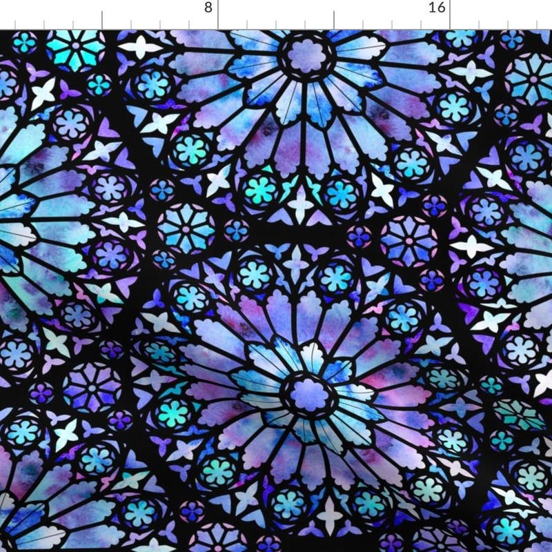 Stained Glass Fabric - Etsy
