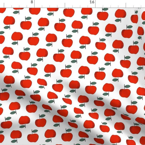 Apple Fabric - Etsy UK