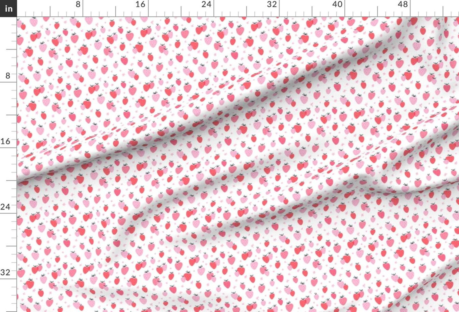 Strawberry Fabric - Strawberry Doodle by Stolenpencil - Strawberry ...