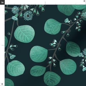 Eucalyptus Fabric - Eucalyptus Monochrome by Honoluludesign ...
