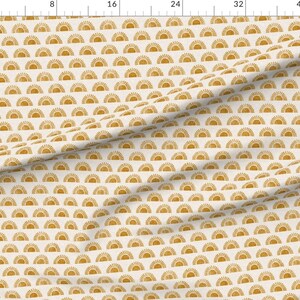 Block Print Sun Fabric Small Scale Sunshine Block Print Boho - Etsy