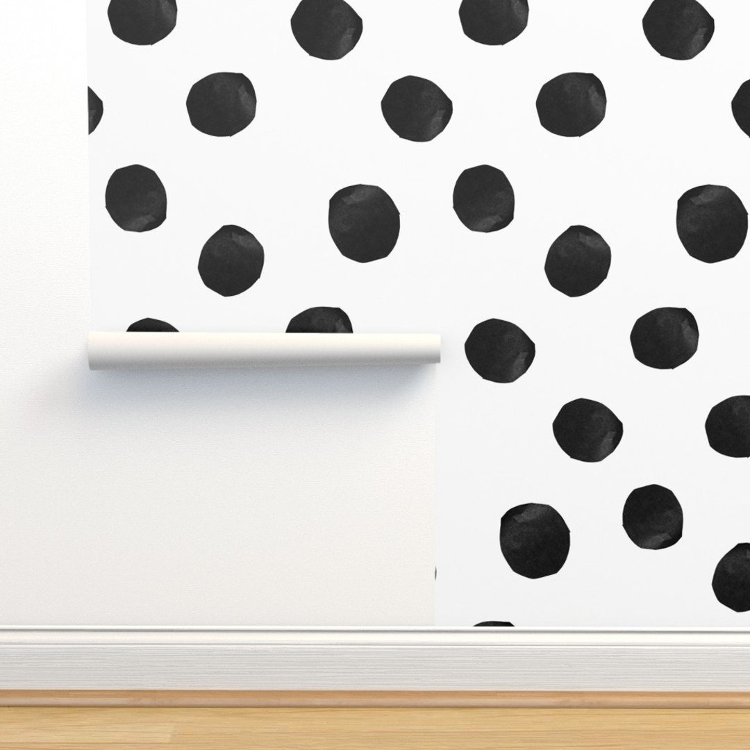 Large Dot Wallpaper Large Cut Paper Dots by Patrice N - Etsy