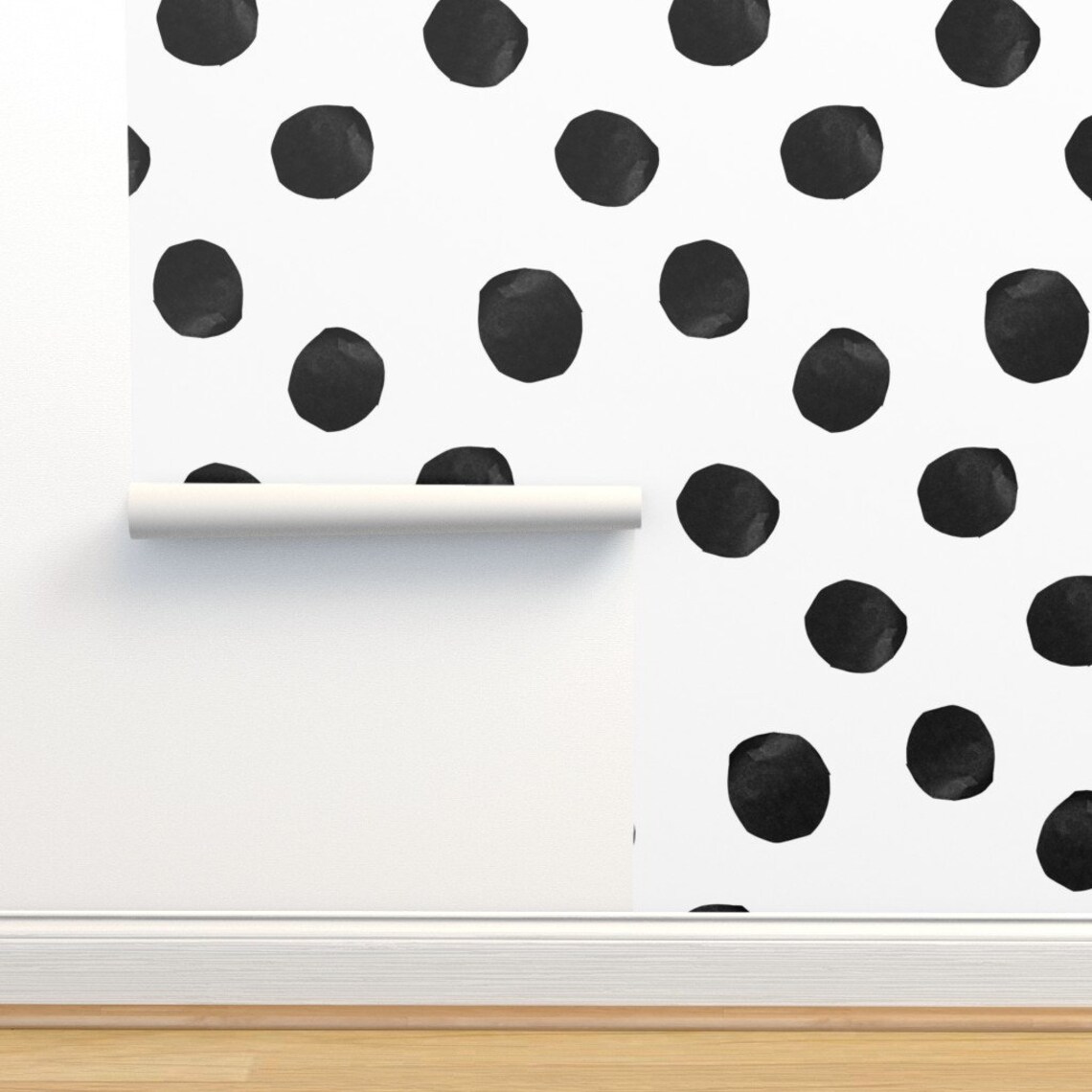 Large Dot Wallpaper Large Cut Paper Dots by Patrice N - Etsy