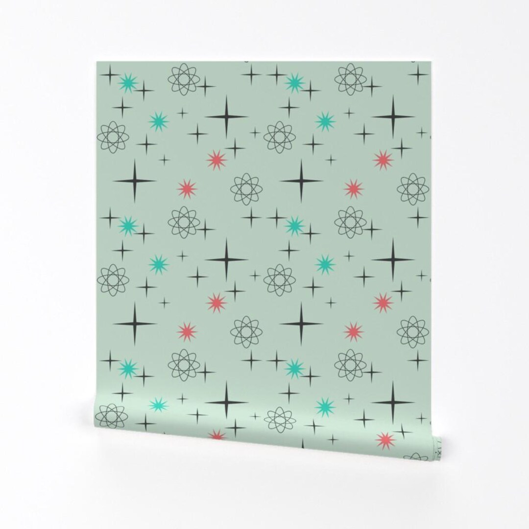 Atomic Wallpaper - Atomic Starburst on Mint by Lillierioux - Science ...