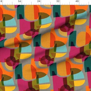 Midcentury Modern Upholstery Fabric Kaleidoscope by Ceciliamok Bright ...