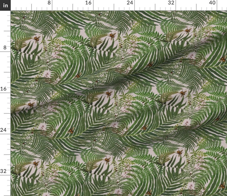 Fern Fabric fernomenal Ferns by Linda Facci - Etsy