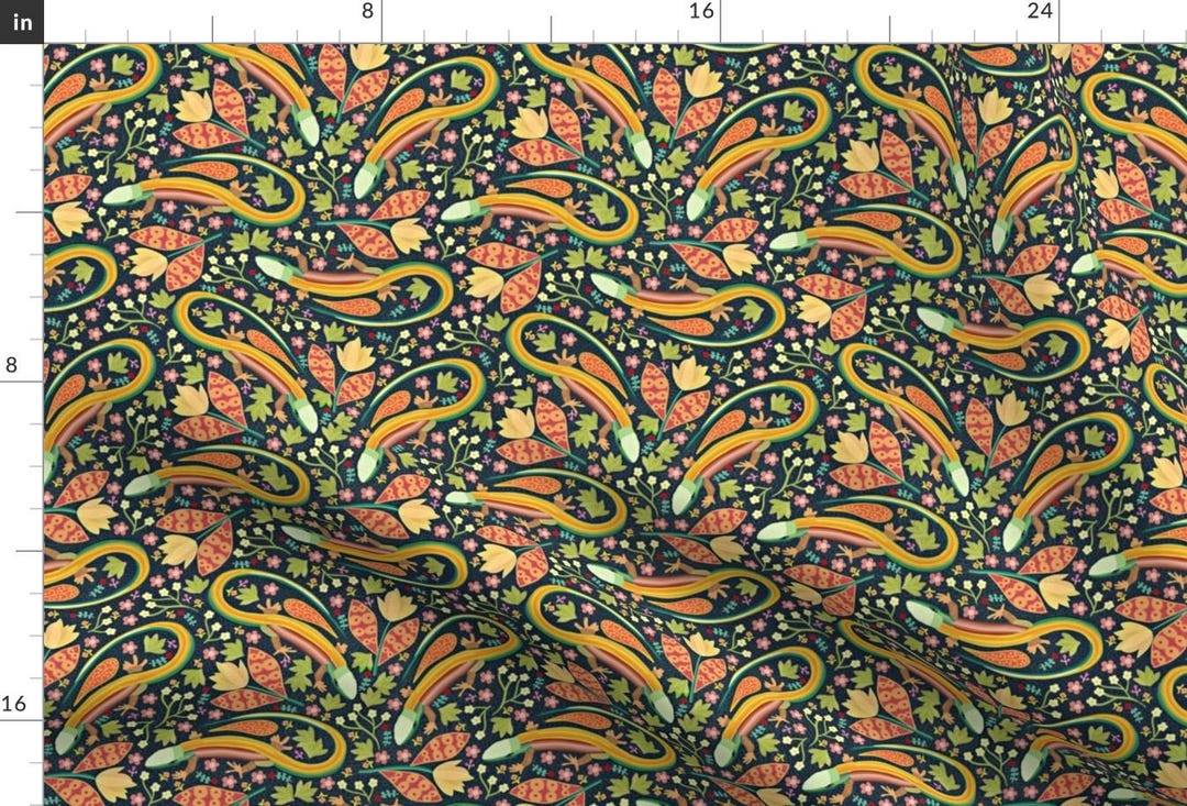 Lizard Fabric Lizards by Susan Polston Lizard Southwest Desert Animals ...