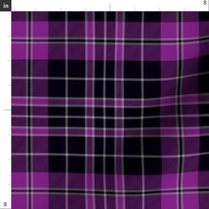 Clergy Plaid Fabric - Priest Clergy Tartan 6" Purple by Weavingmajor ...