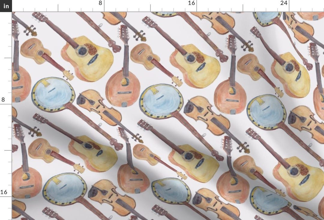 Violin Fabric - Chorus of Strings by Bloomingwyldeiris Bluegrass Banjo ...