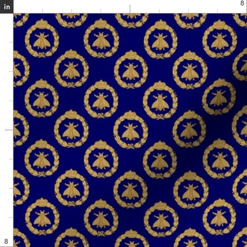 Napoleon Fabric Napoleonic Bees Wreath Queen Bee French Faux | Etsy