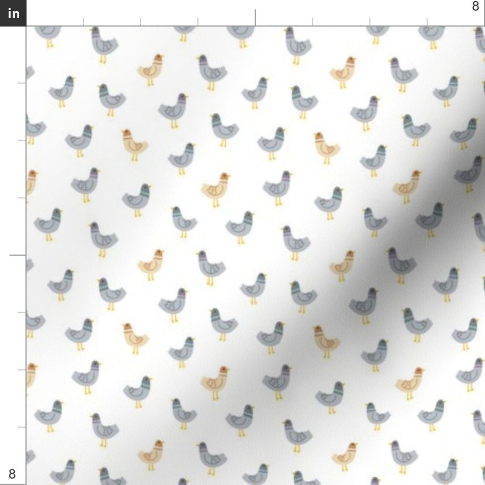Pigeon Fabric Pigeons by Stolenpencil Pigeon Bird Animal - Etsy