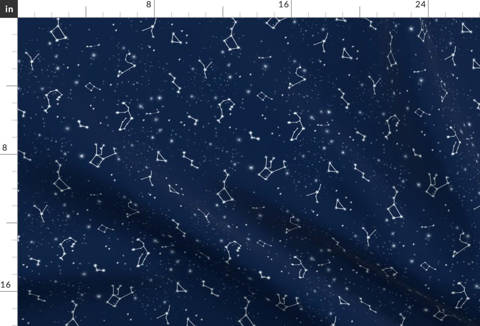 Constellations Fabric - Constellations // Navy Blue White Nursery Kids ...