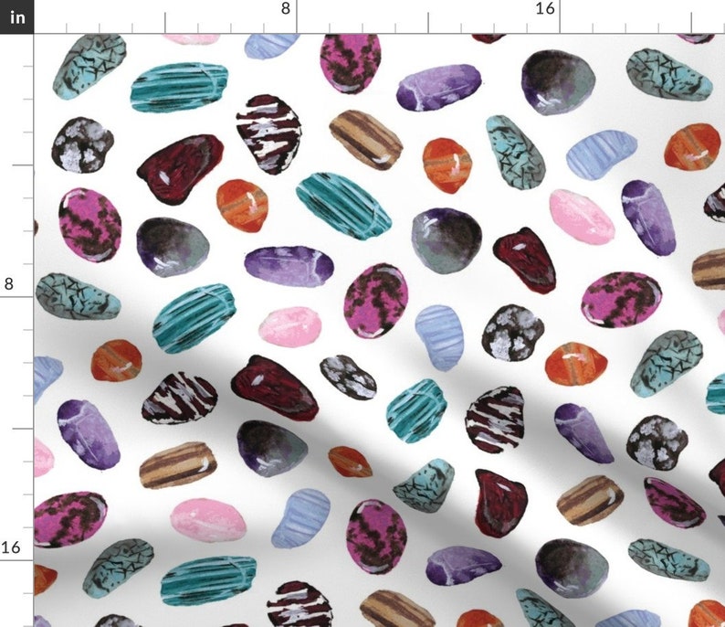 Rocks Fabric Shiny Stones by Lprspr Geology Nature - Etsy