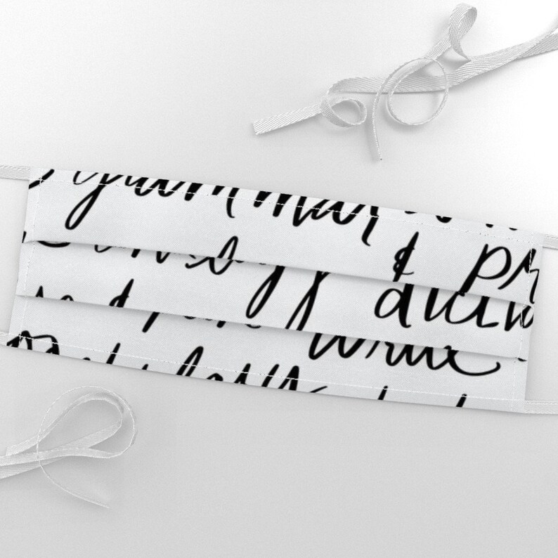 Literary Writing Fabric Literary Calligraphy by - Etsy