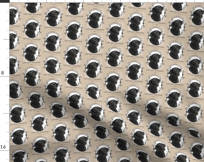Labrador Retriever Fabric Black Lab Pet Quilt A Breed Quilt - Etsy