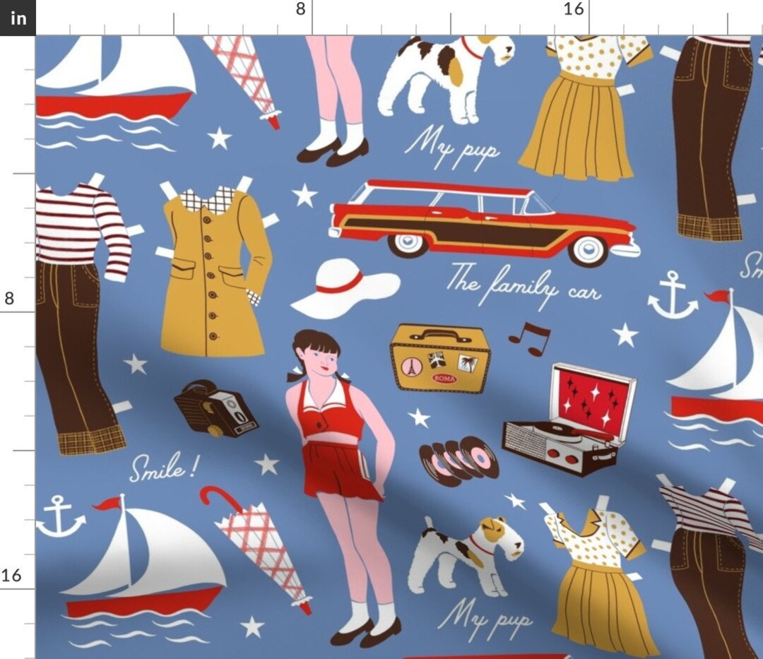 Paper Doll Fabric Paper Doll by Ruby_ritz Outfits Records Music Camera ...