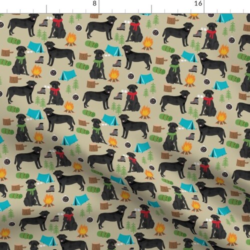 Labrador Retriever Fabric black Lab Quilt B Dog Breed Quilt | Etsy