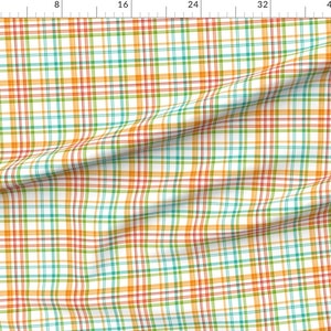 Multicolored Plaid Fabric Juicy Plaid Autumn Colors by - Etsy