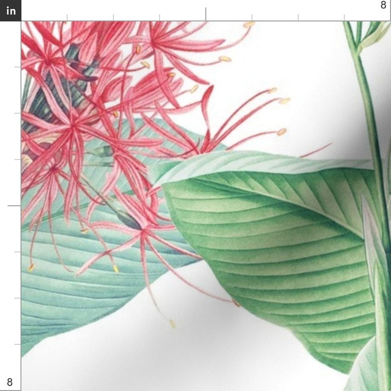 Vintage Botanical Floral Fabric Botanist's Garden on | Etsy