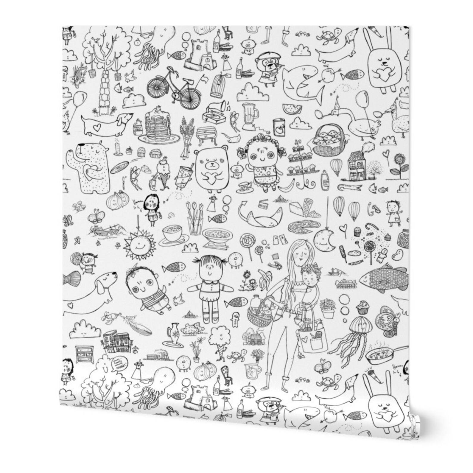 Color in Wallpaper Massive Coloring in by Laurawrightstudio - Etsy