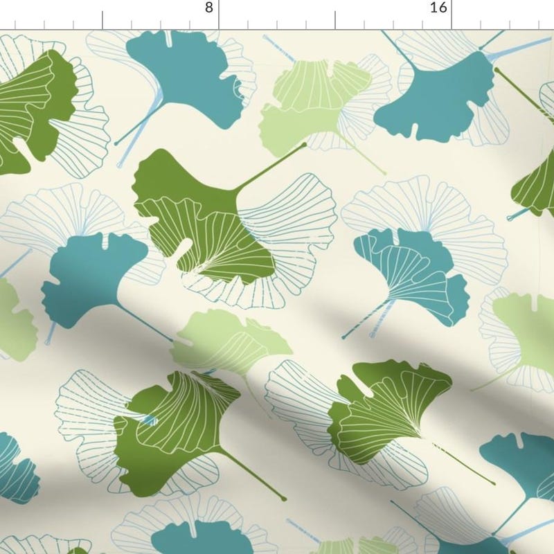 Ginkgo Fabric - Etsy
