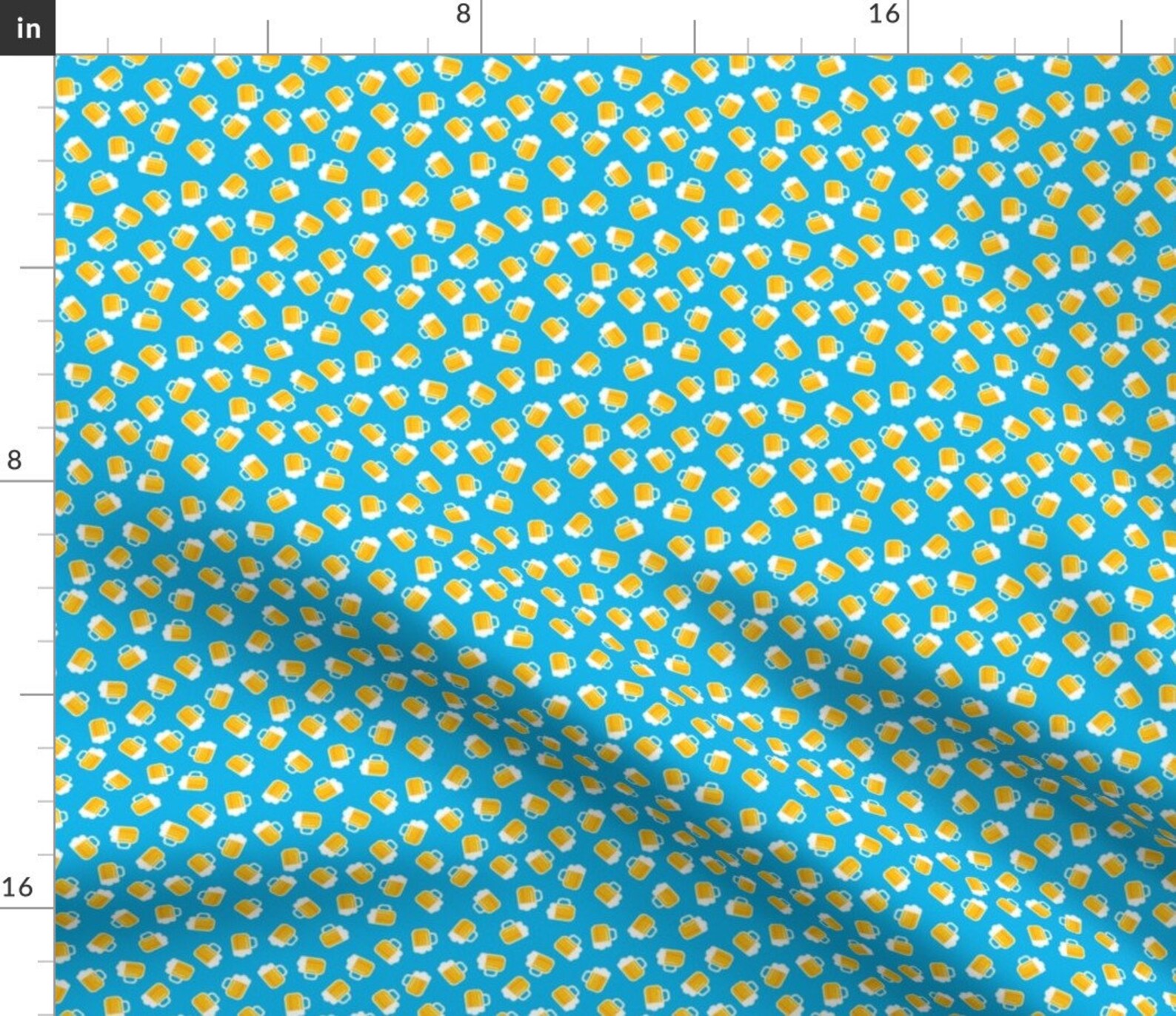 Beer on Blue Fabric Traditional German Oktoberfest Beer - Etsy