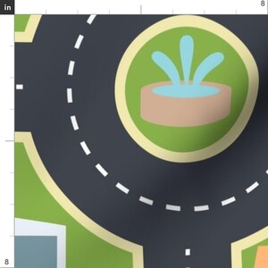 Playroom Fabric Town Country Play Map Mat by Seesawboomerang City ...