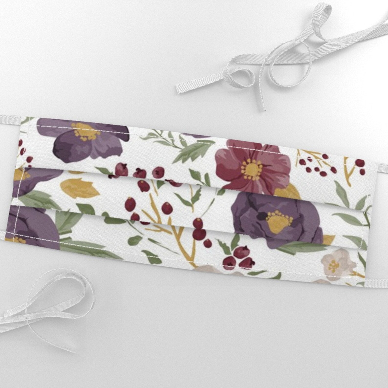Purple Autumn Floral Fabric Saturated Autumn Meadow Fall | Etsy