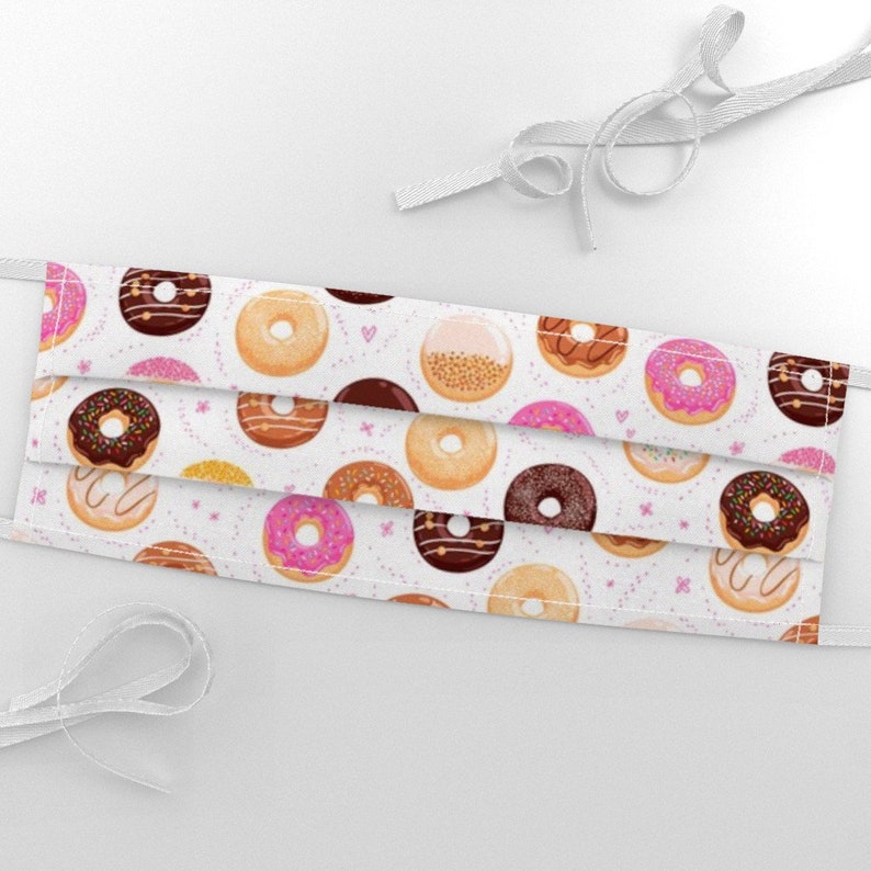Sweet Donut Fabric Donuts Large Scale by Stolenpencil Pink - Etsy
