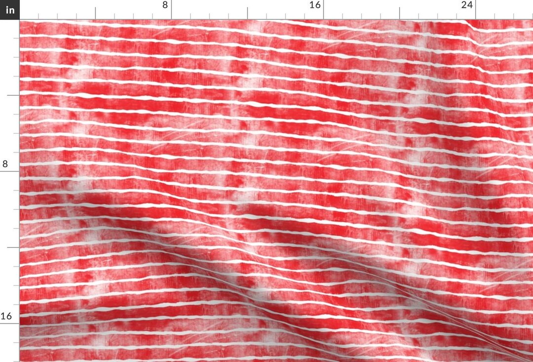 Stripes Fabric - Distressed Red and White Stripes By Littlearrowdesign ...