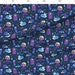 Bedtime Fabric Sleepy Time by Cjldesigns Blue Purple Baby Woodland ...