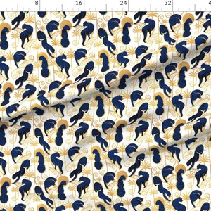 Panthers Sunshine Silouhette Fabric Deco Panthers Garden // | Etsy