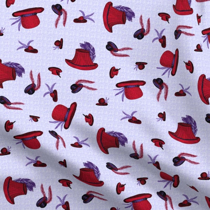 Red Hat Society Fabric - Etsy