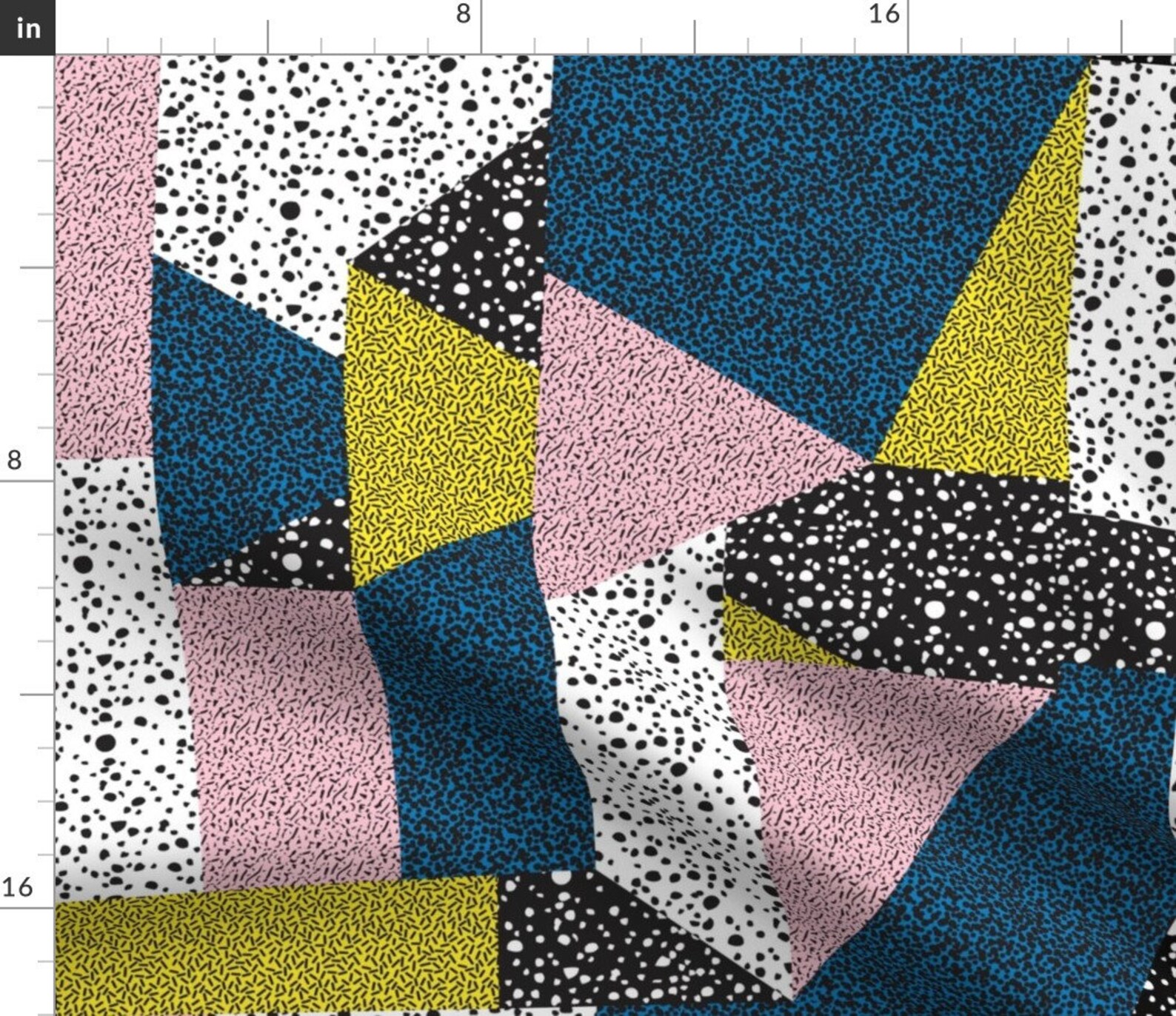 Postmodern Fabric Postmodern Puzzle by Elliottdesignfactory - Etsy