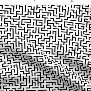 Labyrinth Fabric My Own Labyrinth by Boyusya Labyrinth - Etsy
